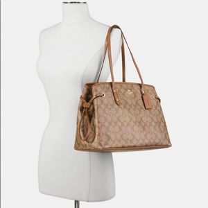 Coach | Bags | Coach Drawstring Carryall In Signature Canvas Nwt | Poshmark